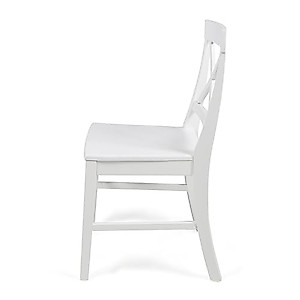 Christopher Knight Home Roshan Farmhouse Acacia Wood Dining Chairs, White