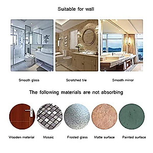 Wall Single Towel Bar, Suction Cup Towel Rack Fine Crafted Modern Style Retractable for Bathroom (White)