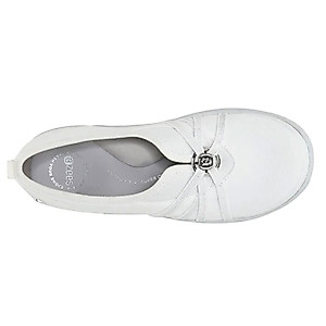 BZees Womens Niche Ballet Flat Bright White 9.5 M
