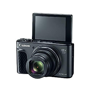 Canon PowerShot SX730 Digital Camera w/40x Optical Zoom & 3 Inch Tilt LCD - Wi-Fi, NFC, Bluetooth Enabled (Black) (Renewed)
