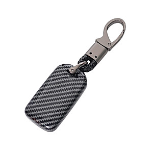 for Honda Key Fob Cover, Premium Hard ABS Carbon Fiber Pattern Key Fob Case Compatible with 2016-2020 2021 2022 Honda Pilot Odyssey Civic CR-V HR-V Fit Accord Smart Key with Keychain