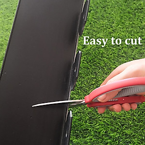 Landscape Edging Kit,20FT Plastic No Dig Garden Edging with 25 Stakes,4.5 Inch Tall Lawn Edging for Yard,Lawn,Flower Gardens Border