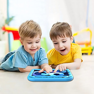 eTopxizu Kids Case with Built-in Screen Protector for iPad Air 5th Generation 2022/iPad Air 4th Gen 2020, 10.9" iPad Air 5/4 Shockproof Handle Stand Case for iPad Air 5th/4th Gen 10.9/Pro 11, Blue