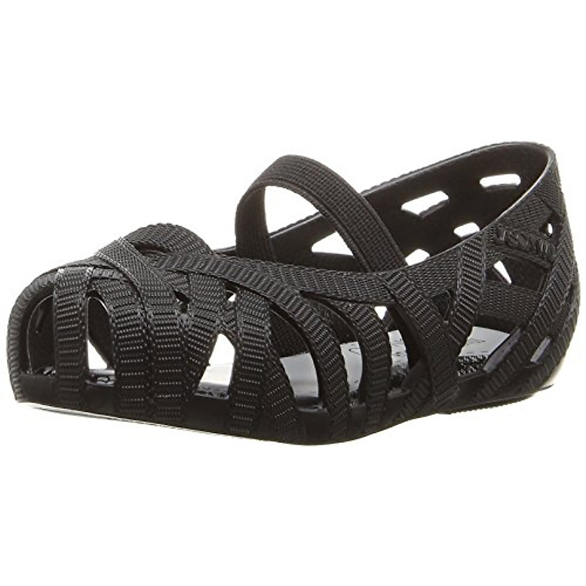 Mini Melissa Baby-Girl's Jean + Jason WU Ballet Flat, Black, 5 Regular US Toddler