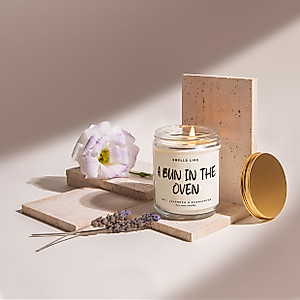 Baby Pregnancy Announcements, Baby Shower Gifts Ideas - A Bun in The Oven Candles, Pregnancy Reveal to Parents, Best Pregnancy Announcement Gift for Grandparents, Uncle, Aunt