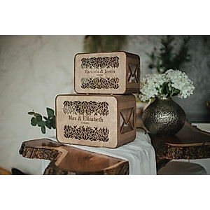 Custom Wedding Card Box, Rustic Wedding Decor, Boho Wedding Post Box, Wedding Money Box, Wood and Acrylic Card Box