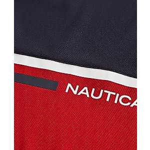 Nautica mens Nautica Men's Navtech Colorblock Tee T Shirt, Nautica Red, X-Large US
