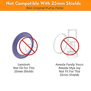 LOZAEVE 17mm Silicone Flange Insert, Reduce 24mm Flange Tunnel Down to 17mm, Medela, for Spectra, Momcozy S9 S10 S12 Pro, Paruu P10 R12 P3, kmaier, TSRETE, MomMed, NaNaLazy, NIRGU, Onlyeah, MomWills