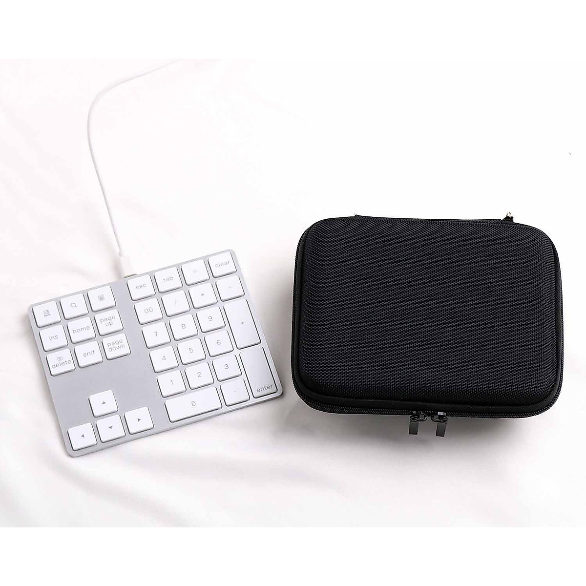 inDomit Hard Protective Travel Case Replacement Compatible with Lekvey Bluetooth Number Pad（Aluminum Rechargeable Wireless Numeric Keypad Slim）