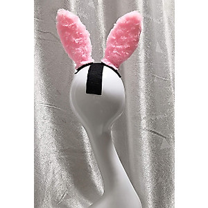 3T-SISTER Helmet Bunny Ear Women Girls Plush Rabbit Ear for Motorcycle Bicycle Ski Helmets Halloween Party Cosplay Wig Helmet Accessory Decorations Velcro Reusable Design （Pink） 2PCS