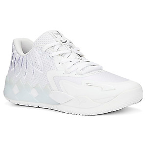 PUMA Womens Mb.01 Lo Basketball Sneakers Athletic Shoes - White - Size 10 M
