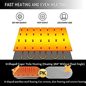 Electric Souffle Machine, Fluffy Souffle Pancakes Maker, 50-300° Temperature Control, With Stainless Steel U-Shaped Heating Tube, Cake Baker Equipment, for Restaurants, Bakeries