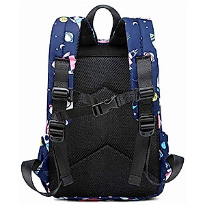 abshoo Little Kids Toddler Backpacks for Boys and Girls Preschool Backpack With Chest Strap (Rocket Navy)