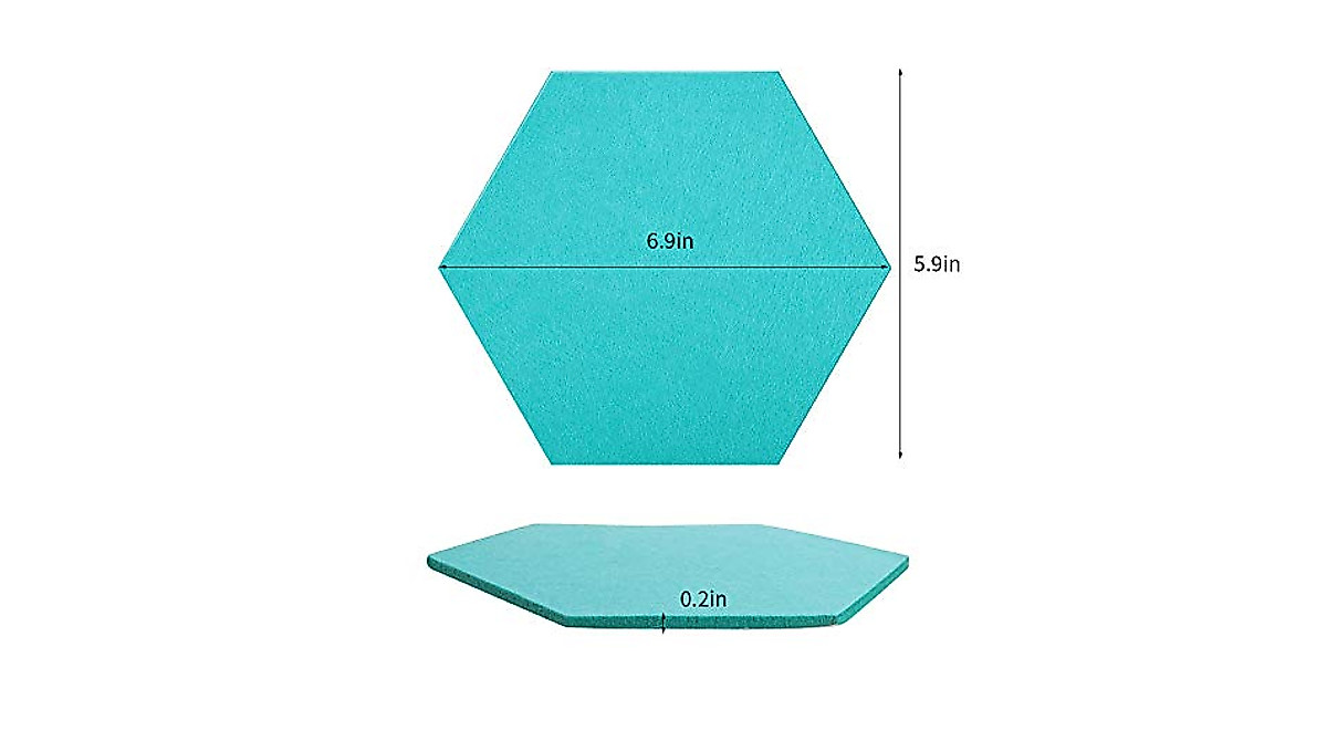 Colorful 21Pcs Hexagon Felt Board for DIY Projects