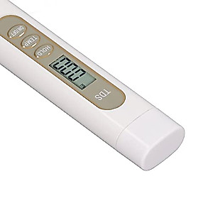 Water Tester, 0~99990ppm High Sensitivity Glass Electrode TDS Meter Alloy Probe 3 Keys with Backlit for Aquaculture