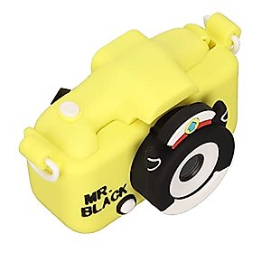 Children Camera, Dual Front and Rear Cameras Kids Digital Camera 2in HD Screen 28 Fun Photo Frames Cartoon Appearance for Video for Listening to Music (with 32G Memory Card with Card Reader)