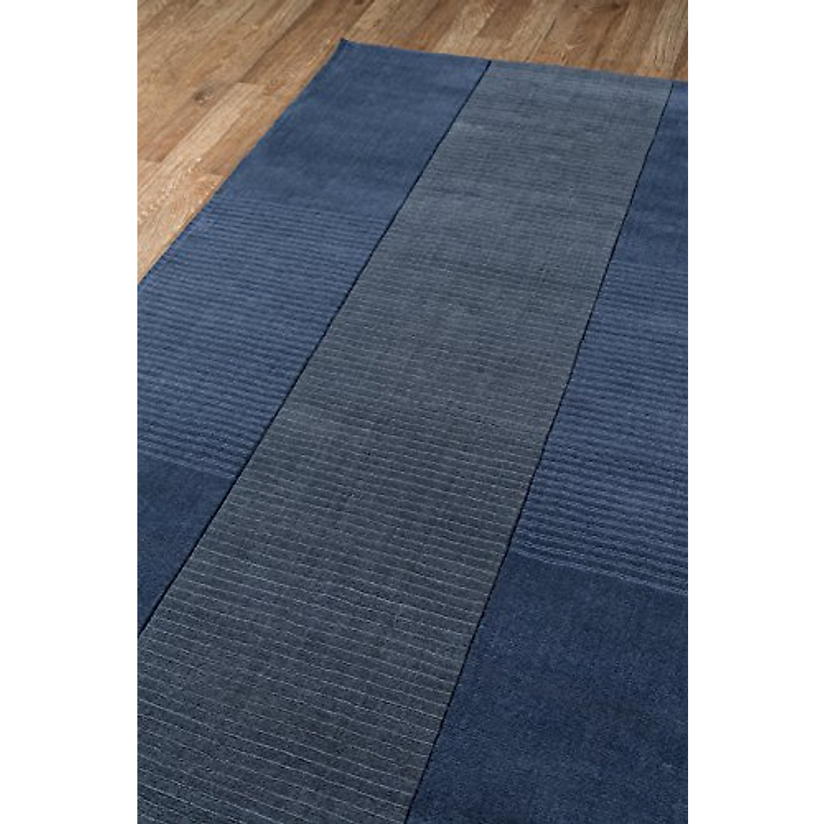 Momeni Rugs Metro Collection, 100% Wool Hand Loomed Contemporary Area Rug, 2'3" x 3'9", Light Blue