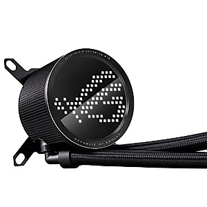 ASUS ROG RYUO III 240 ARGB All-in-one AIO Liquid CPU Cooler 240mm Radiator, Asetek 8th gen Pump Solution, Anime Matrix™ LED Display and ROG AF 12S ARGB Fan.