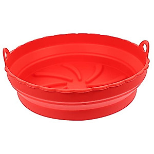 Alipis Air Cooker Silicone Pan Nonstick Baking Sheets Basket Tray Air Fryer Oven Pan Oven Liner Air Fryer Oven Tray Air Fryer Liner Paper Air Fryer Non-stick Liners Air Fryer Baking Pot