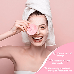 120 Pcs Facial Sponge Compressed, Luxiv Face Cleansing Sponge Estheticians Compressed Makeup Facial Sponge Round Wash Face Sponges for Women Compress Exfoliating Removal Sponge