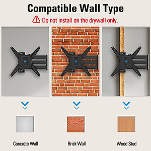 Mounting Dream Long Arm TV Wall Mount for Most 26-65 Inch TVs, 30 Inch Long Extension TV Mount Swivel and Tilt, Full Motion Wall Mount TV Bracket Fit Max VESA 400x400mm,Up to 99 lbs, MD2286-M