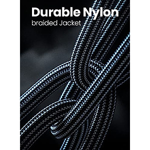 Fasgear PCI-e 5.0 Extension Cable: 16Pin(12+4) Male to PCIE 5.0 4x8(6+2) Pin Female Sleeved Extension Cable, 40cm 12VHPWR Cable Compatible for GPU GeForce RTX 3090Ti & RTX 4080 4090 (16AWG/Black)