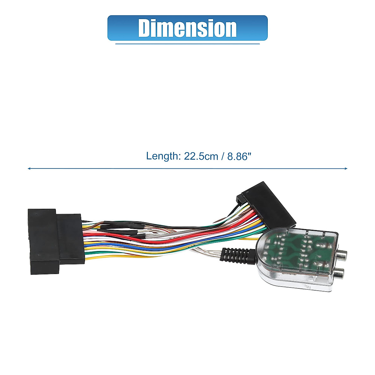 X AUTOHAUX Car Add an Amp Amplifier Adapter Interface to Radio System for Ford 2011-2018 with Red Extension Wire