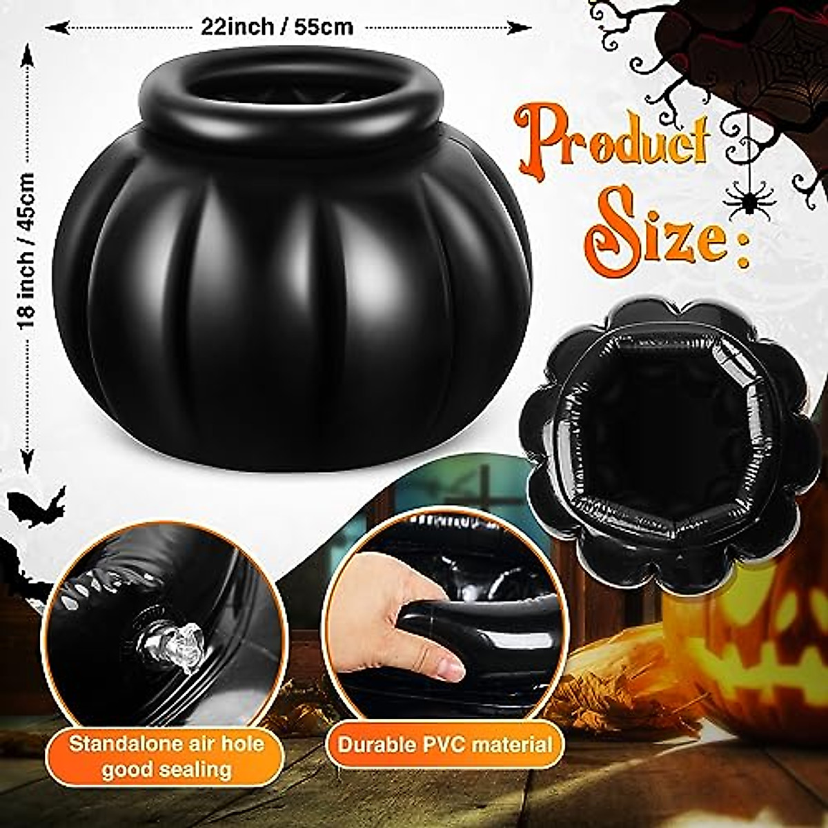 Jenaai St Patrick's Day Inflatable Drink Cooler with Legs Party Cooler Large Serving Bar Inflatable Drink Container Food Beverage for Indoor Outdoor Irish Party Supplies Decoration(White)