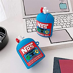 JDMTuning Car NOS Nitrogen Bottle Apple Airpods Engine Silicone Case Cover for Protection Fits AirPods Pro Wireless Charging