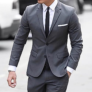 JEMYGINS 1.58" Black Tie Silk Skinny Ties for Men Slim Necktie(4cm)