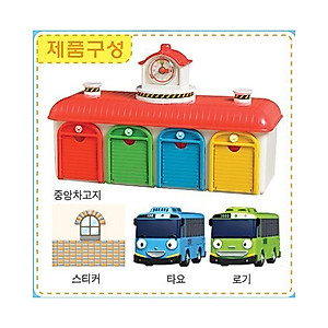 Tayo Rogi Bus Garage Set - Christmas Birthday Gifts for Kids and Toddlers Boys and Girls