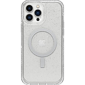 OtterBox Symmetry Clear Series+ Antimicrobial Case with MagSafe for iPhone 13 Pro Max & iPhone 12 Pro Max (Only) - Non-Retail Packaging - Stardust (Clear Glitter)