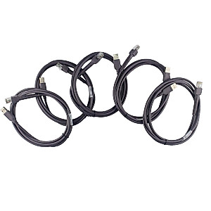 5-Pack USB Cable for Motorola Symbol LS2208 LS4208 DS6708 Barcode Scanner USB Type A CBA-U01-S07ZAR