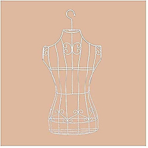 Tailors Dummy Mannequins Female Mannequin Torso Half Body Wall-Mounted Dress Form Metal Wire Frame for Designers Display, 3 Colors Dressform Mannequin