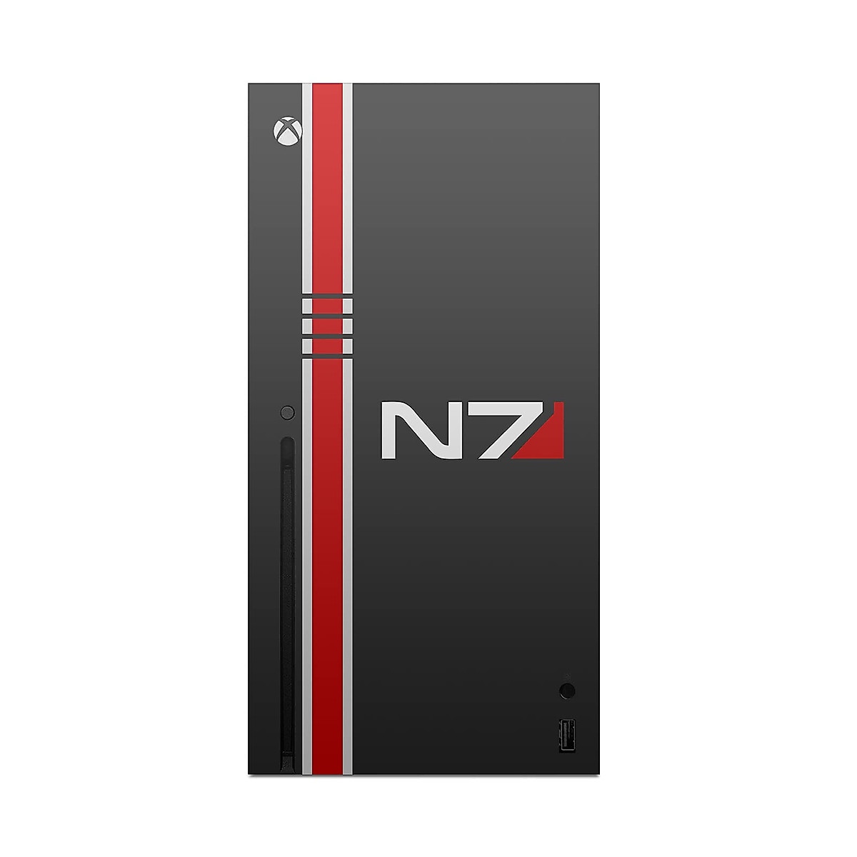 Head Case Designs Officially Licensed EA Bioware Mass Effect N7 Logo Legendary Graphics Vinyl Sticker Gaming Skin Decal Cover Compatible With Xbox Series X Console and Controller Bundle