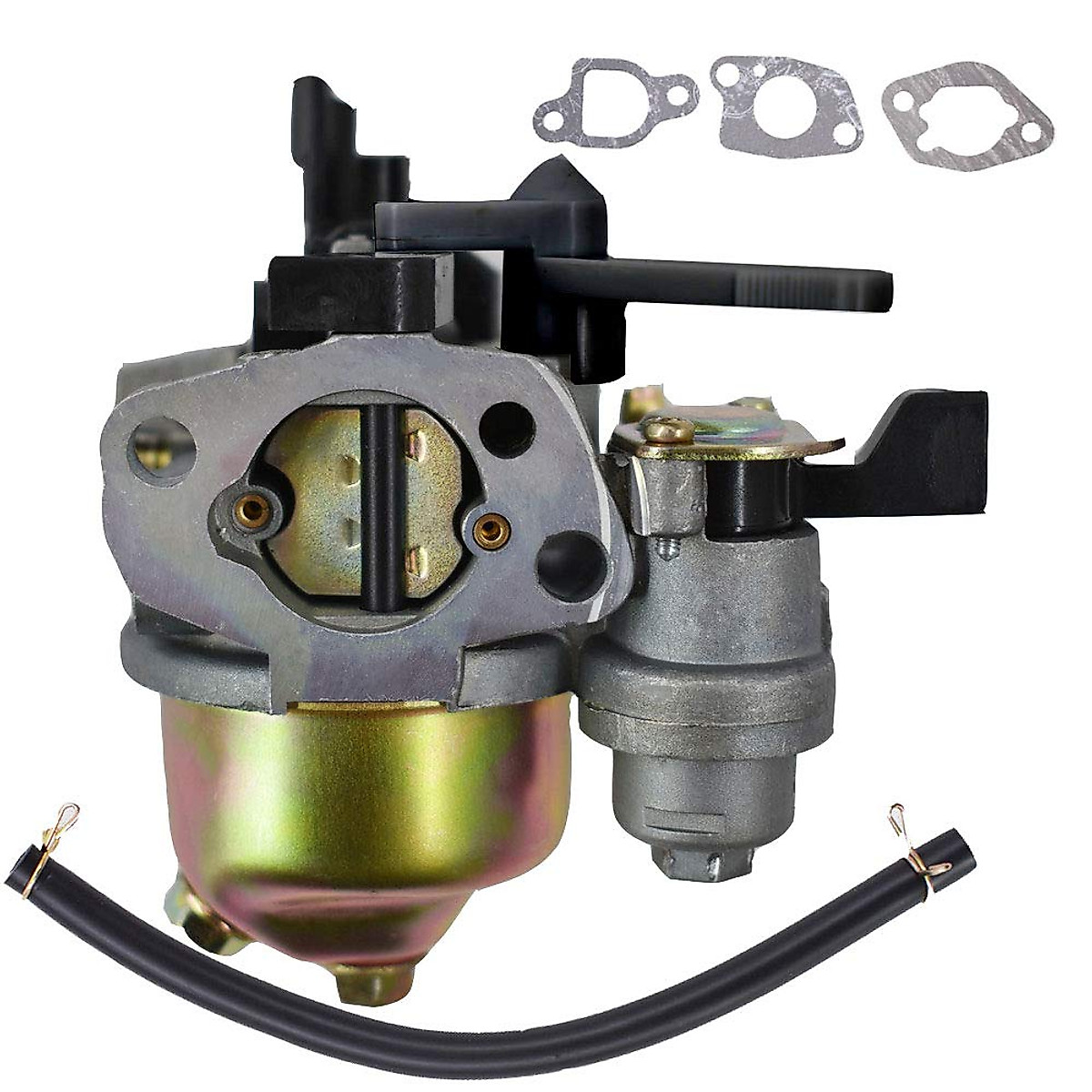 WFLNHB W/Choke Lever Carb Carburetor Replacement for Honda GX160 GX200 5.5HP 6.5HP 16100-ZH8-W61