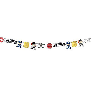Cops and Robbers - Garland | Cop Party Decoration | Boy Birthday Party | Cops, Robbers, Police Car, Police Badge, Handcuffs, Stop Sign | Kids Party Decor