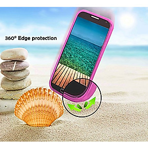 Cadorabo Case Compatible with LG L70 (1.SIM) in Pink - Shockproof and Scratch Resistant TPU Silicone Cover - Ultra Slim Protective Gel Shell Bumper Back Skin