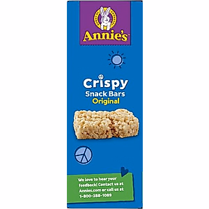 Annie's Organic Original Crispy Snack Bars, Gluten Free, 3.9 oz, 5 ct.