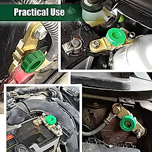 AICEL Car Side Post Battery Disconnect Switch, Side Terminal Battery Power Cut Off Switch for 3/8 Inch Electrical Equipment, Battery Master Switch Isolator for Car Boat Marine Truck
