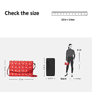 kate spade crossbody purse for women Laurel way winni (Digital red)