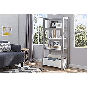 Delta Children Ladder Shelf, White/Grey