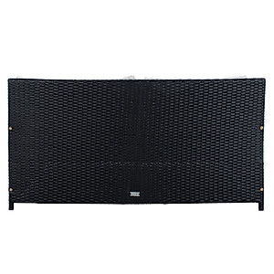 Safavieh PAT7500A Outdoor Collection Cadeo Black and White Cushion Daybed