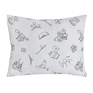 Warner Brothers Harry Potter Magical Moments Grey and White Keepsake Pillow