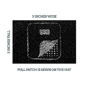Pull Patch Delta Flexfit Hat | Melange Dark Grey & Charcoal Tactical Cap | L/XL | 2x3 in Loop Surface to Attach Patches