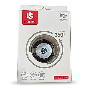 Licheers Newest Universal Mobile Phone Ring Holder Metal Slim Finger Ring Stand Holder