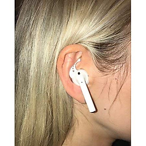 Ear Hooks [8 pairs] Covers for Apple AirPods 1 & 2 or iPhone Wired Headphones, Earphones, Earbuds