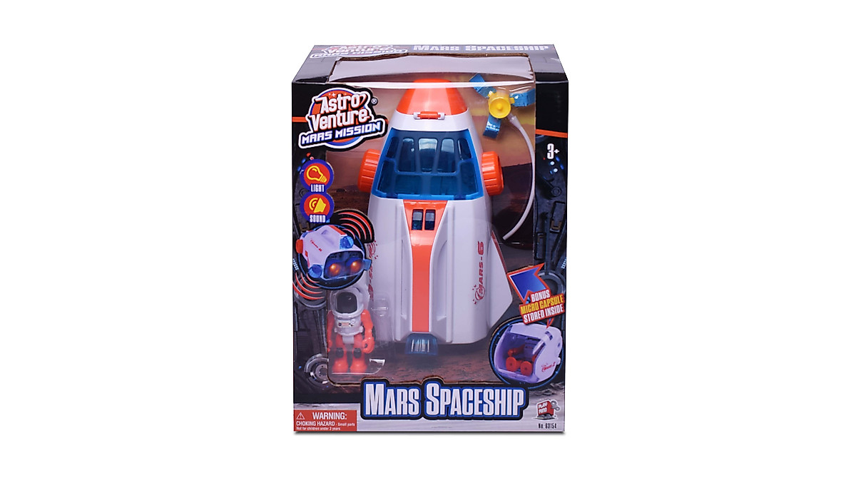 ASTRO VENTURE Space Shuttle Toy with Lights & Sound for Kids