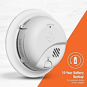First Alert SMI105-AC, Interconnect Hardwire Smoke Alarm with 10-Year Battery Backup, 1-Pack