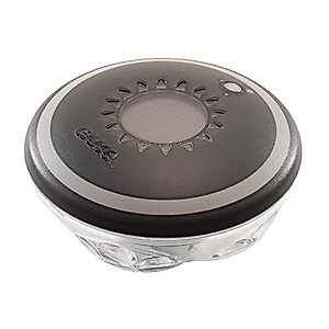 GAME 3547-BB Floating Show Underwater Pool, Solar Powered, 7 LED Light Modes, Lasts up to 6 Hours, Auto On/Off, 5.5 Inches Diameter, Grey